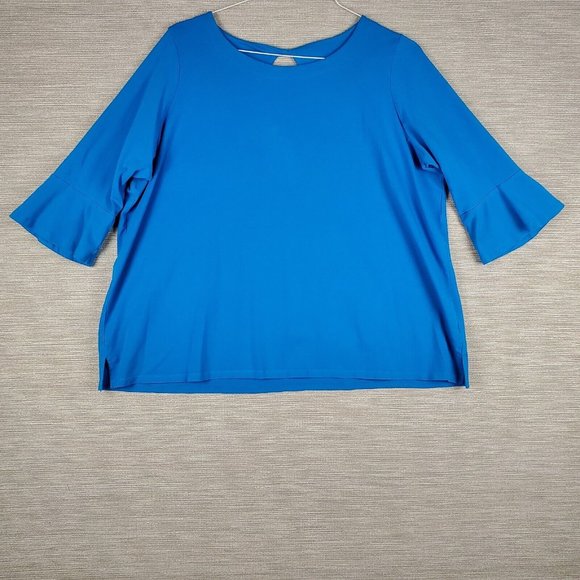 Kim Rogers | Tops | Kim Rogers Tunic Top Womens 3x Bell Sleeve Heritage ...